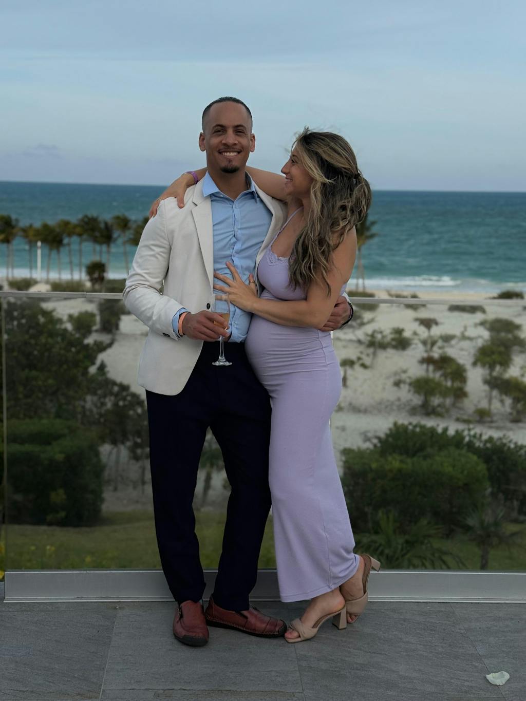 Lacy Ribbed Maternity & Nursing Dress