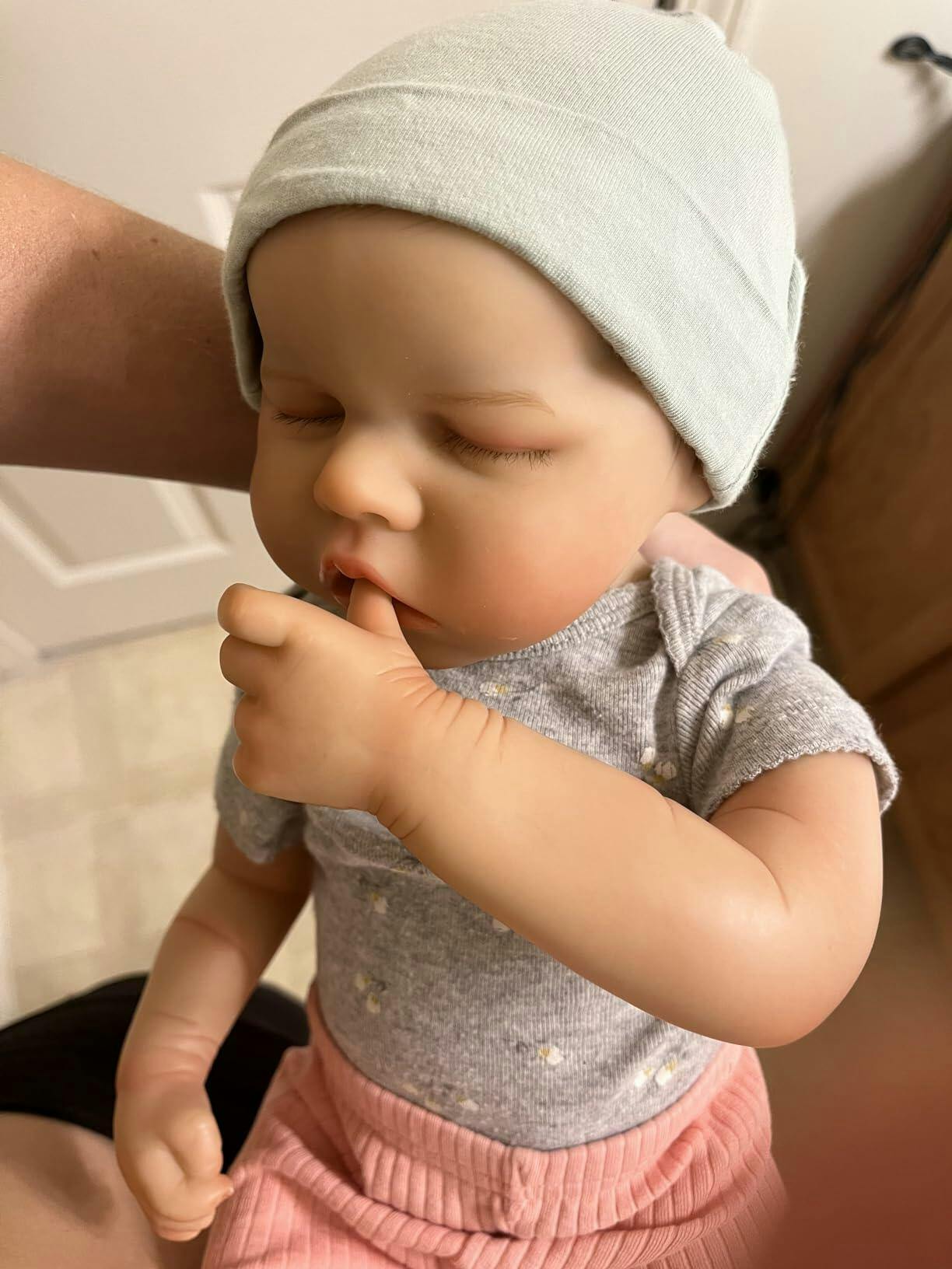 17'' Real Lifelike Twins Sister Amy and May Reborn Baby Doll Girl ...