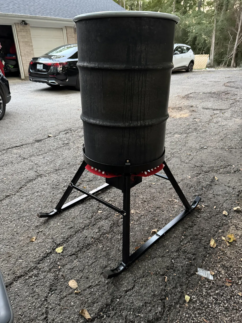 Monarch 55 Gallon Drum Deer Feeder Kit | "The Stubby Barrel Kit ...