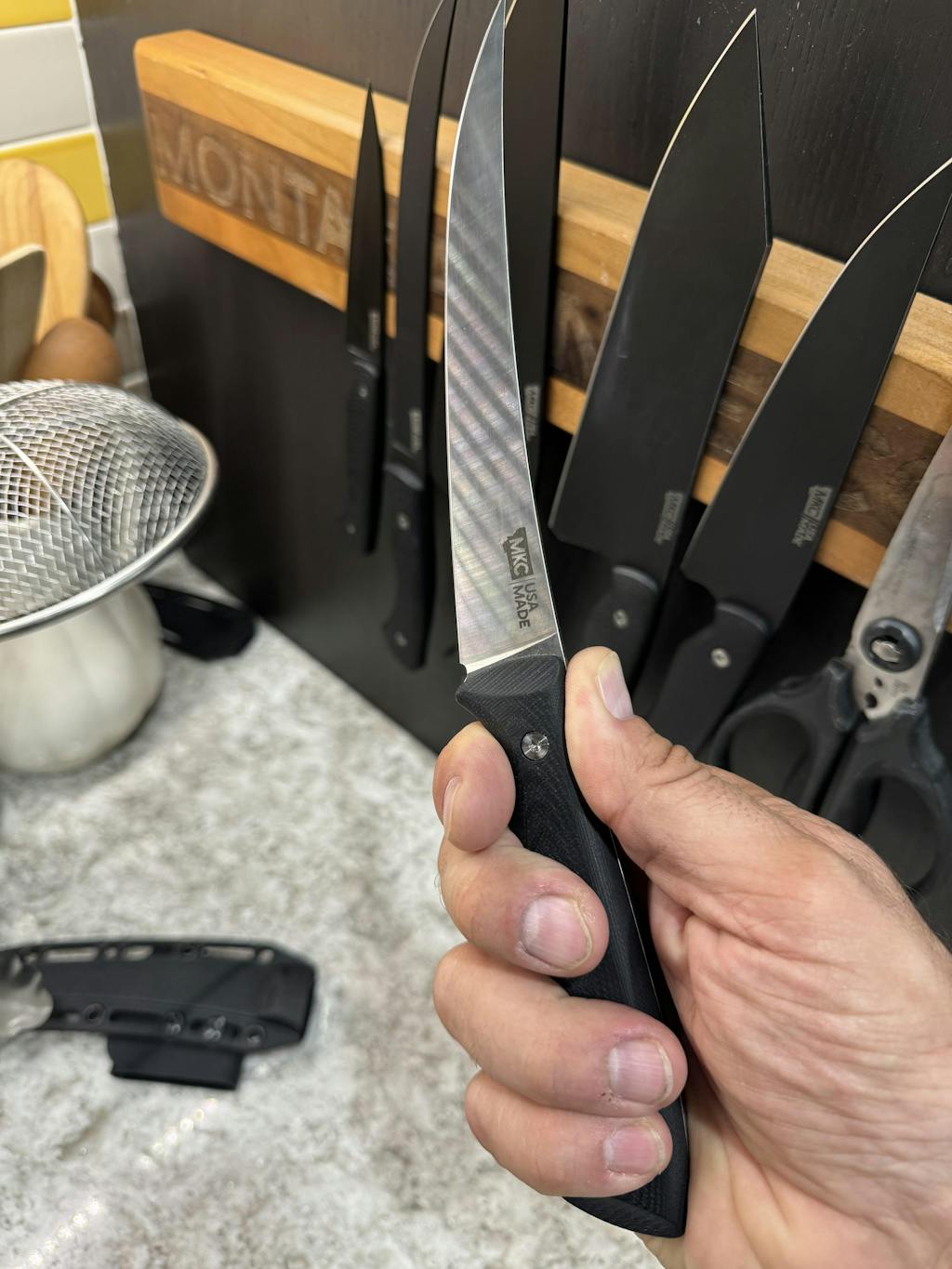 BONING BUTCHER KNIFE - BLACK
