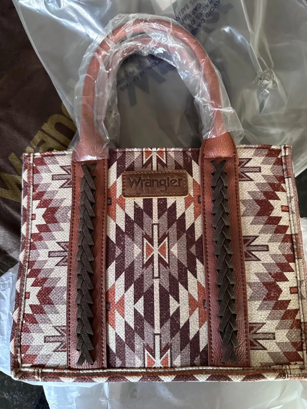Wrangler Aztec Print Canvas Tote Bag - Montana West – Montana West World
