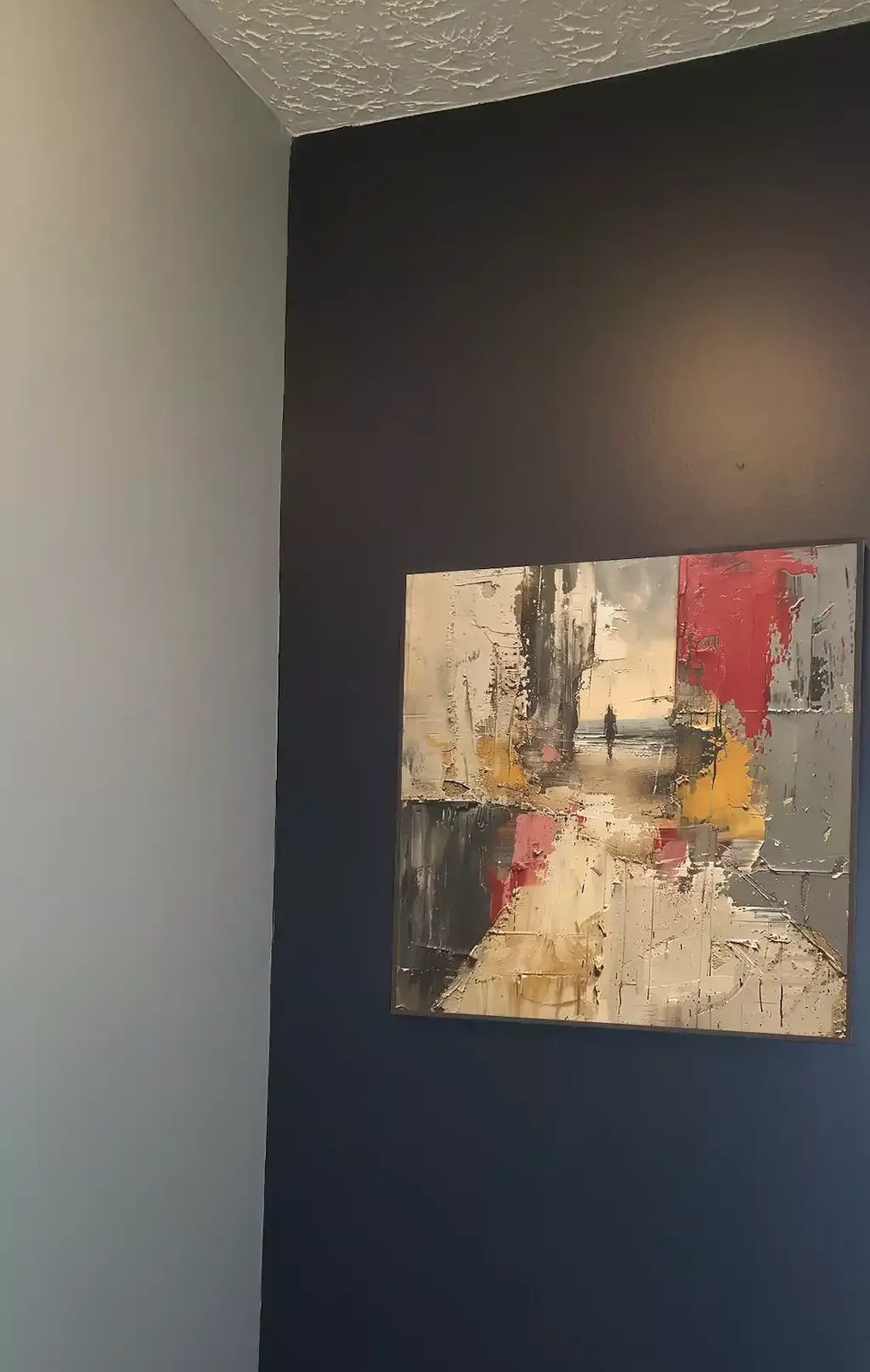 Threshold: Original Impasto Abstract Seaside Oil Painting – Textured ...