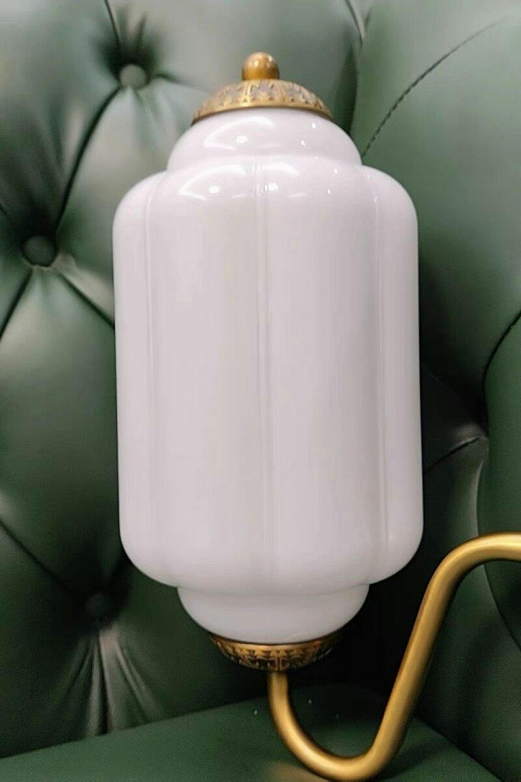 Eloise Glass Sconce - Vintage Milk Glass Wall Light, Retro Charm | US Delivery in 2-6 Days – Monulo
