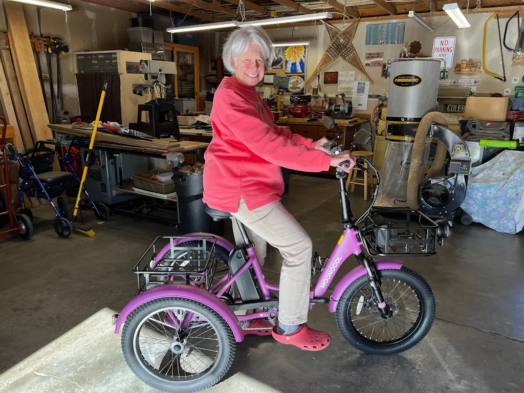 Safe & Sustainable TK1 Folding Electric Trike | Comfortable, Stable ...
