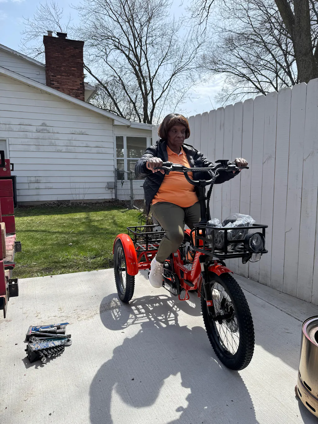 Safe & Sustainable TK1 Folding Electric Trike | Comfortable, Stable ...