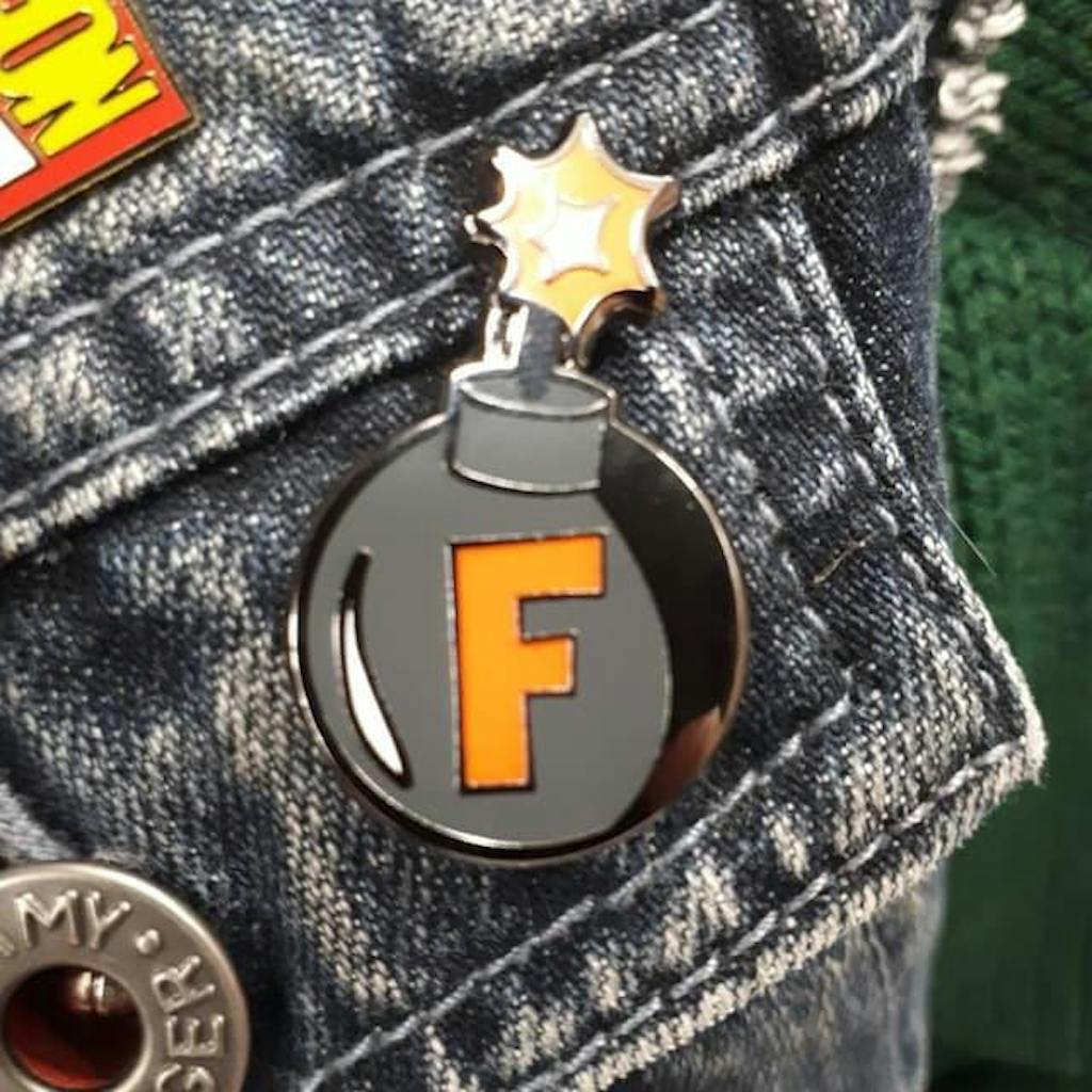 F Bomb Enamel Pin – Moonmoli