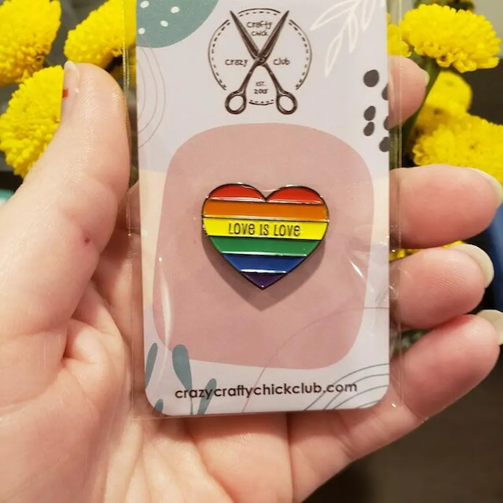 Love is Love Pride LGBTQ Enamel Pin – Moonmoli