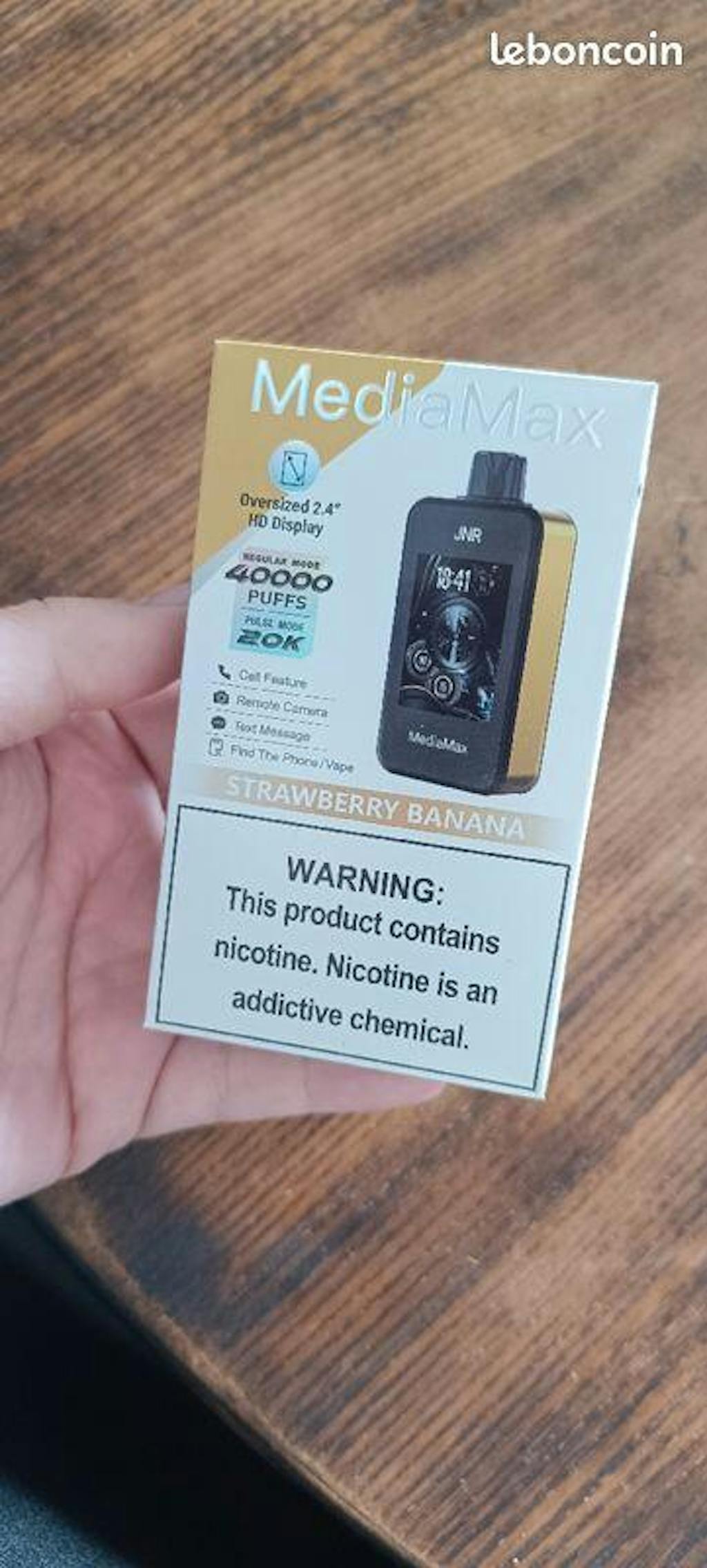 JNR MediaMax 40000 Disposable Vape 1000mAh