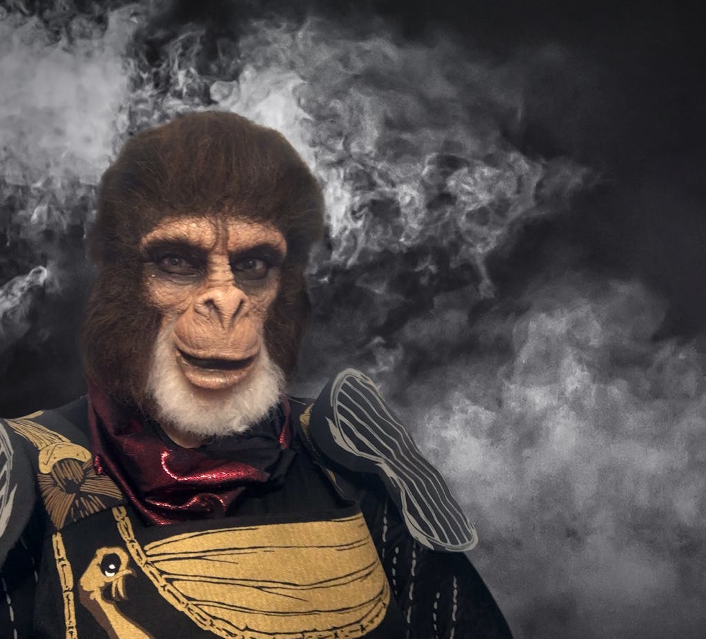 Ape Man mask prosthetic by Woochie | MostlyDead.com