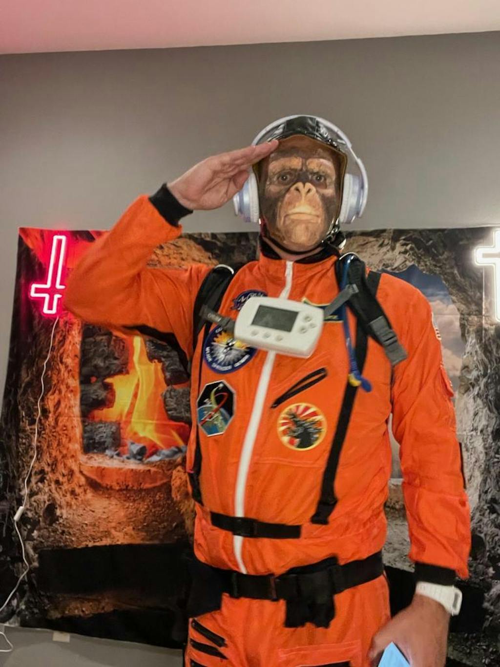 Ape Man mask prosthetic by Woochie | MostlyDead.com