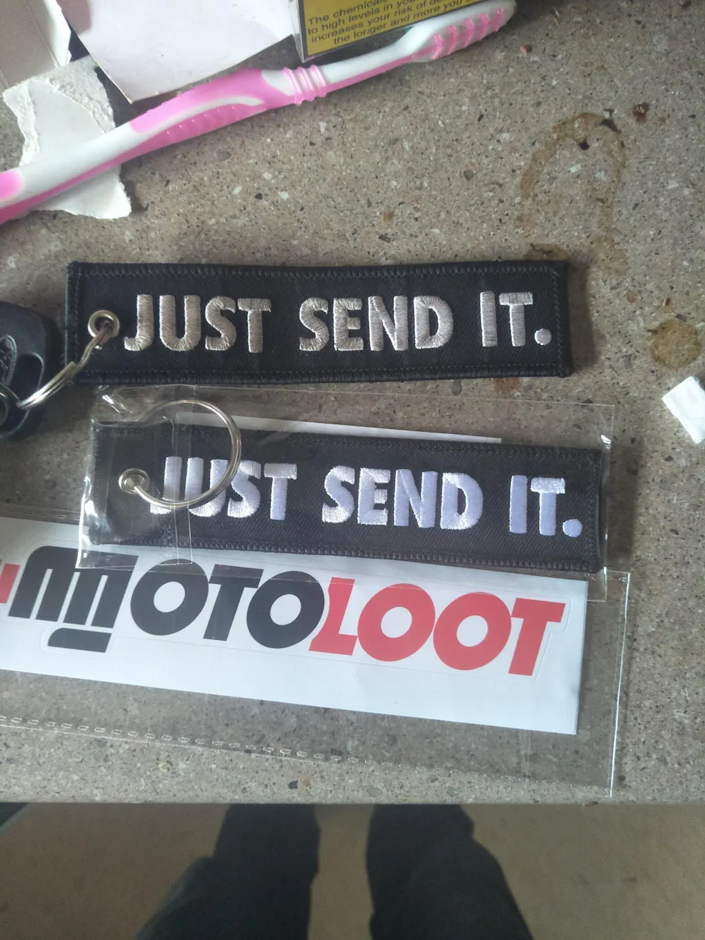 Just Send It. - Motorcycle Keychain - Moto Loot