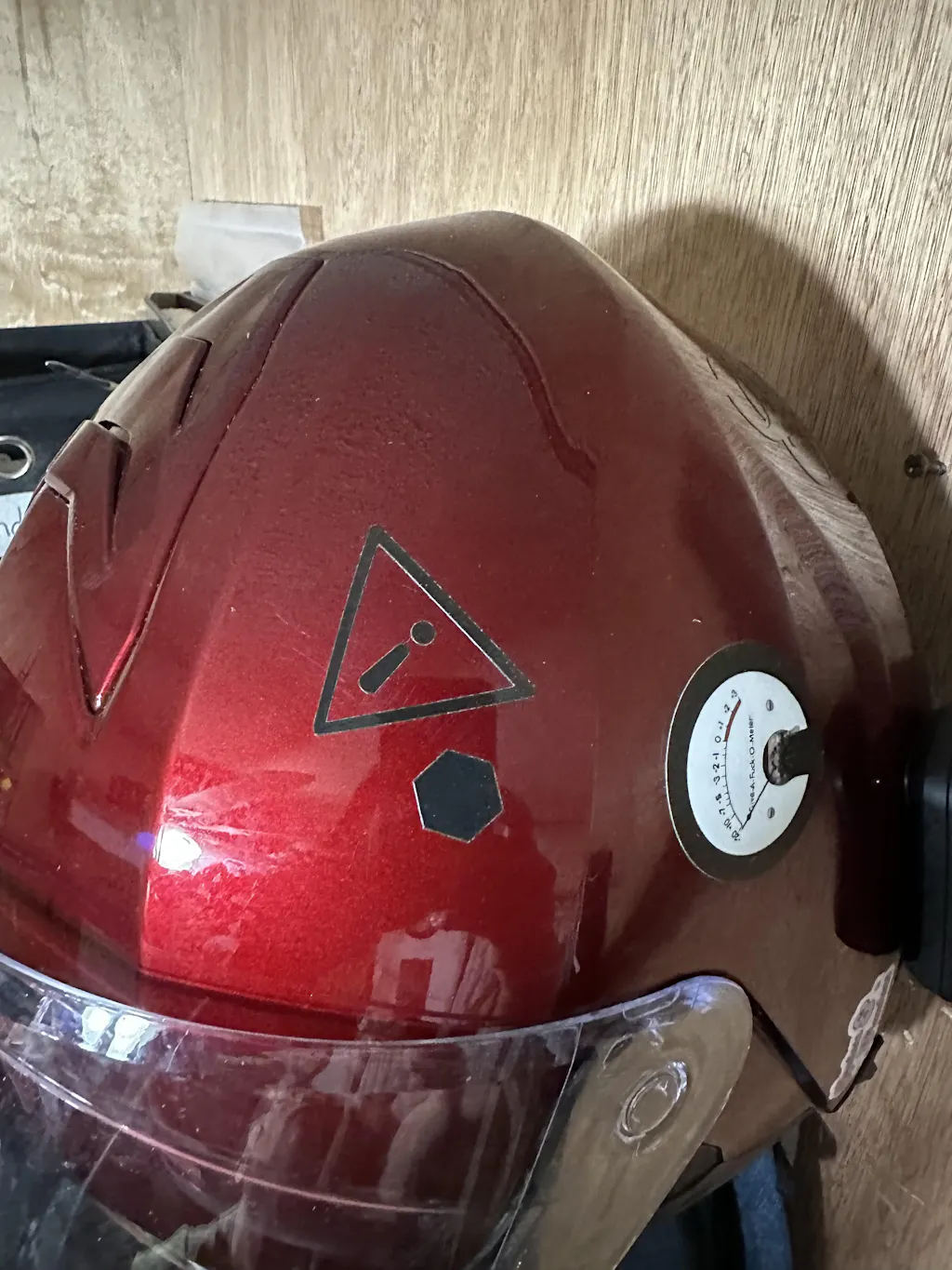 Glowrider Reflective Helmet Sticker - Hazard Edition - Moto Loot