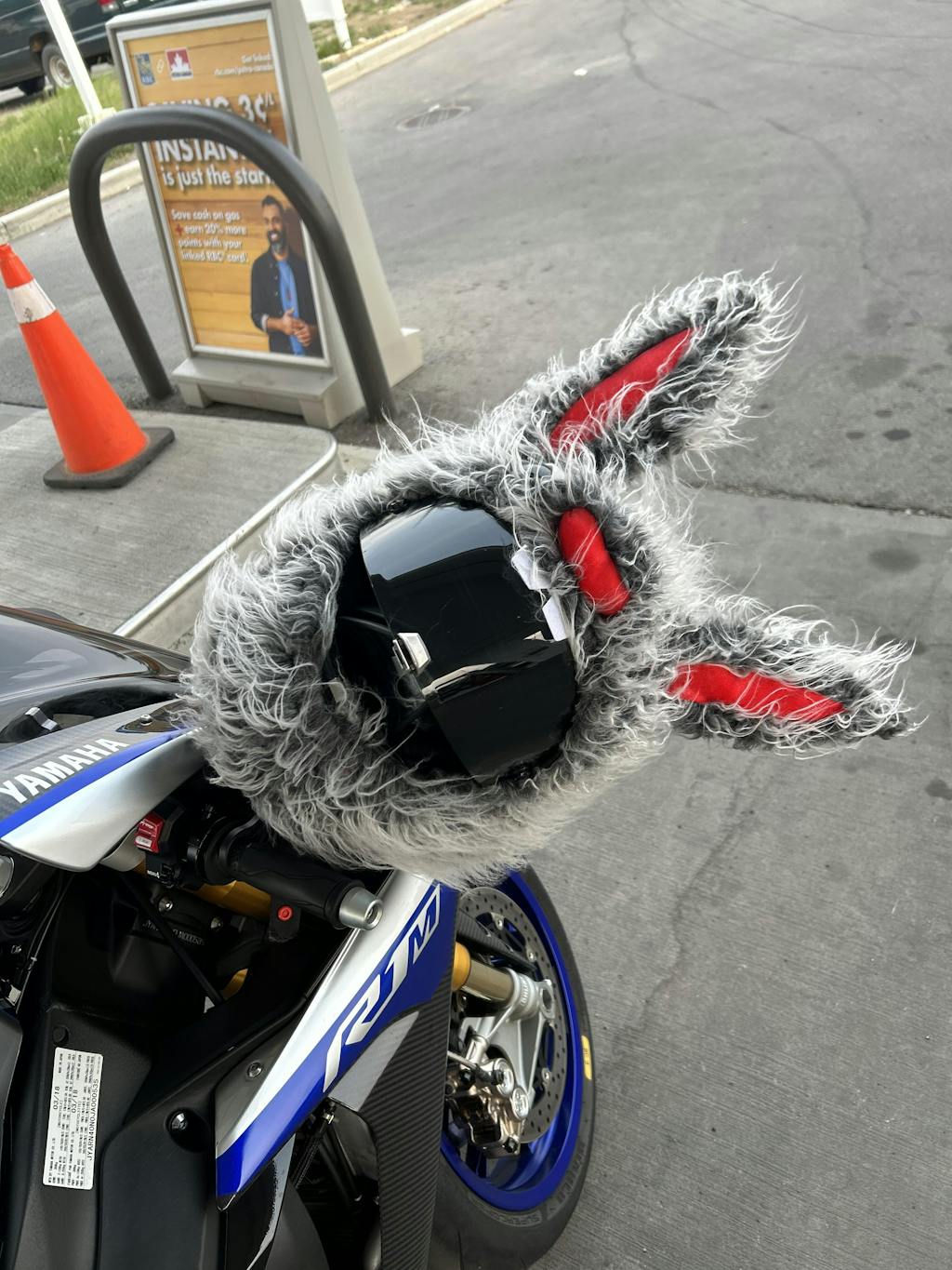 Motorcycle Helmet Cover - Evil Rabbit - Moto Loot