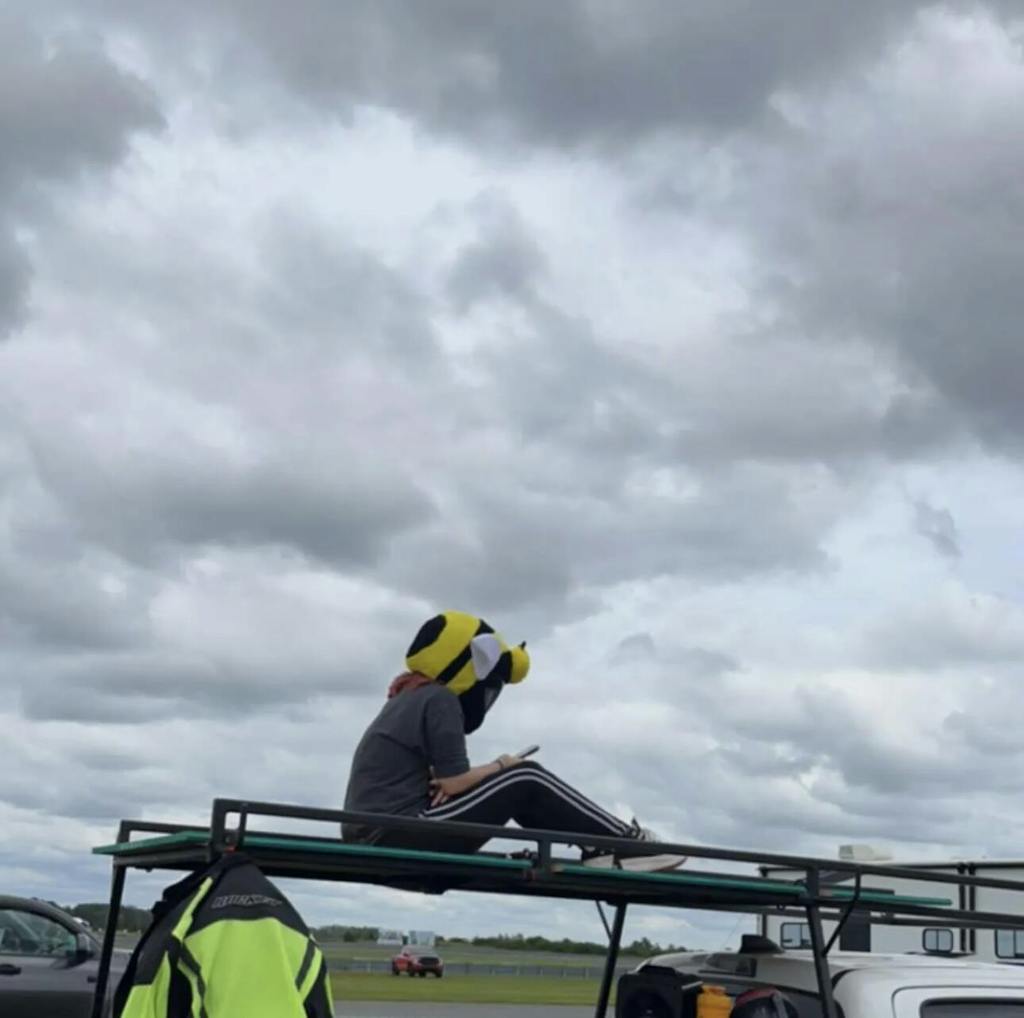 Motorcycle Helmet Cover - Bumble Bee - Moto Loot