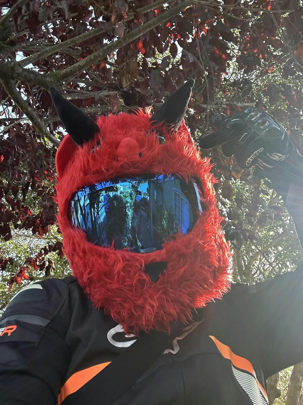 Motorcycle Helmet Cover - Devil - Moto Loot