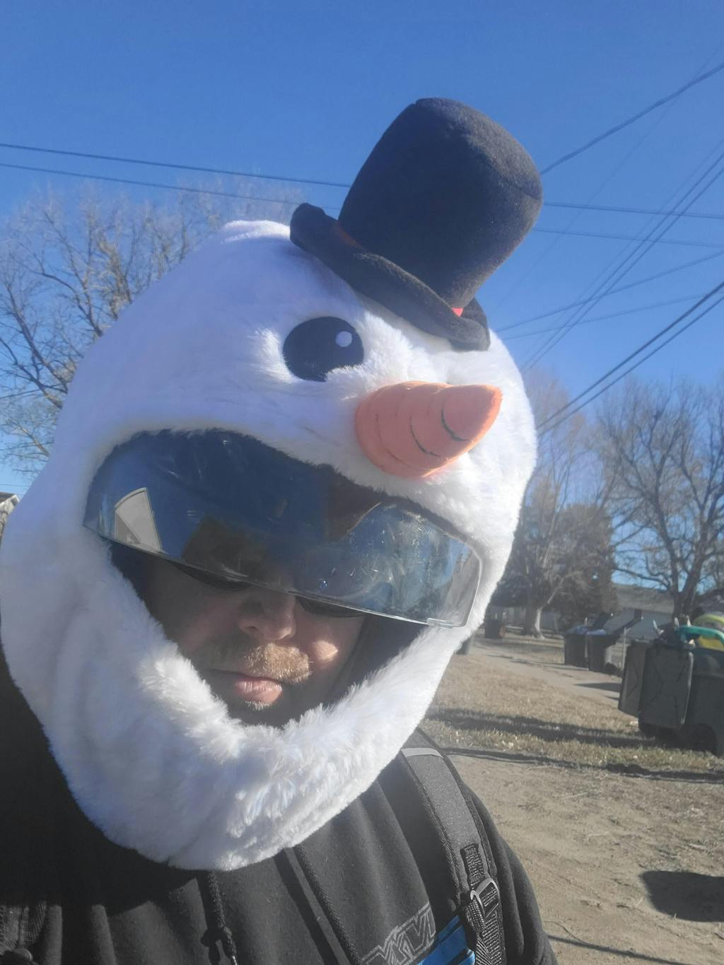 Motorcycle Helmet Cover - Snowman - Moto Loot