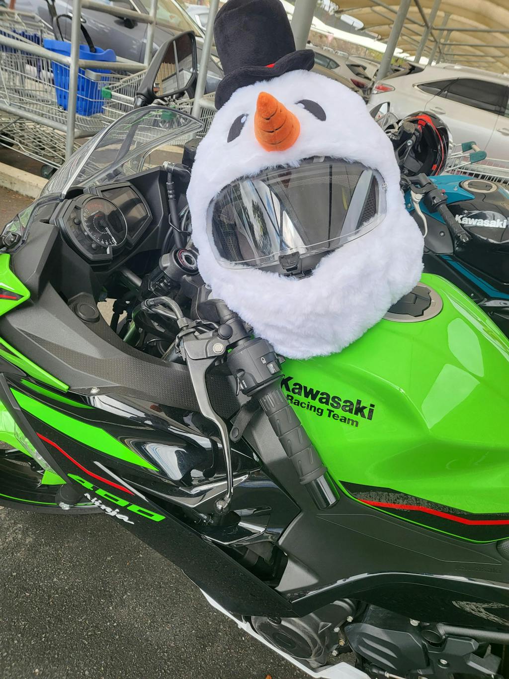 Motorcycle Helmet Cover - Snowman - Moto Loot