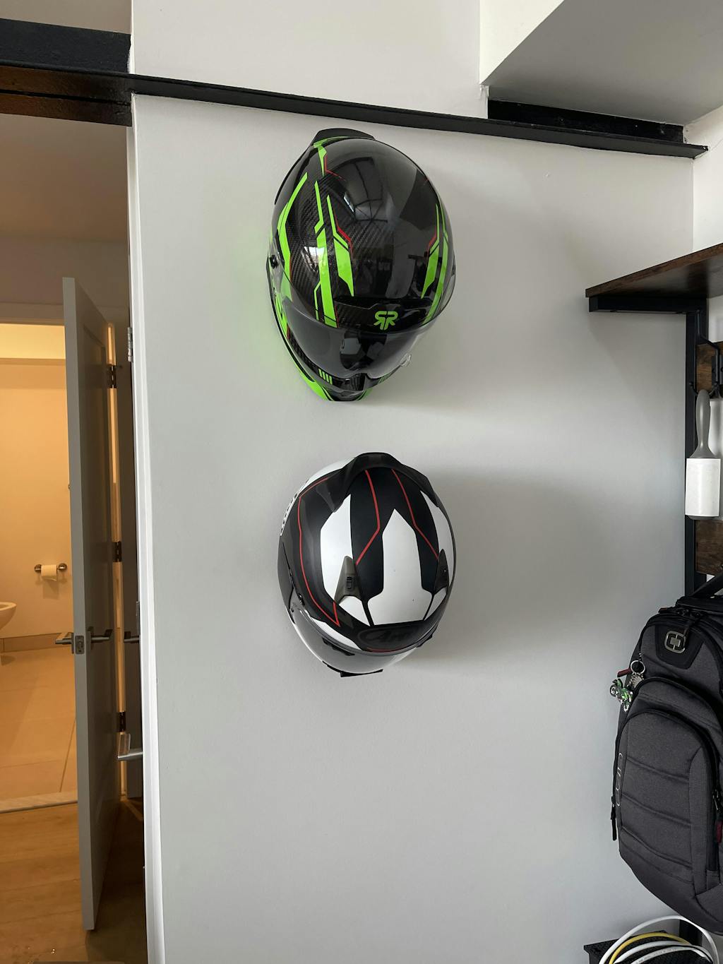Motorcycle Helmet Rack by Moto Loot