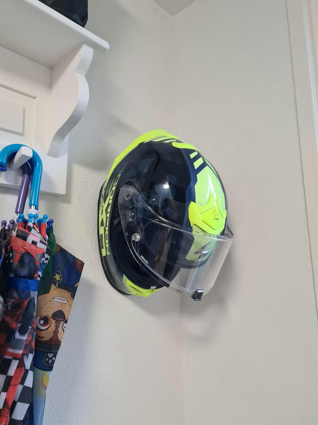 Motorcycle Helmet Rack by Moto Loot