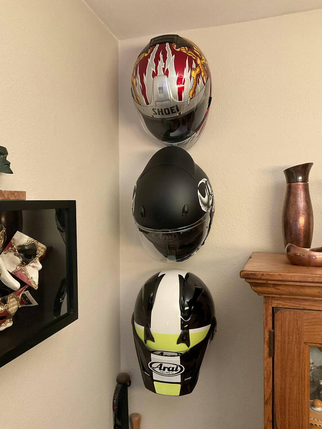 Motorcycle Helmet Rack by Moto Loot