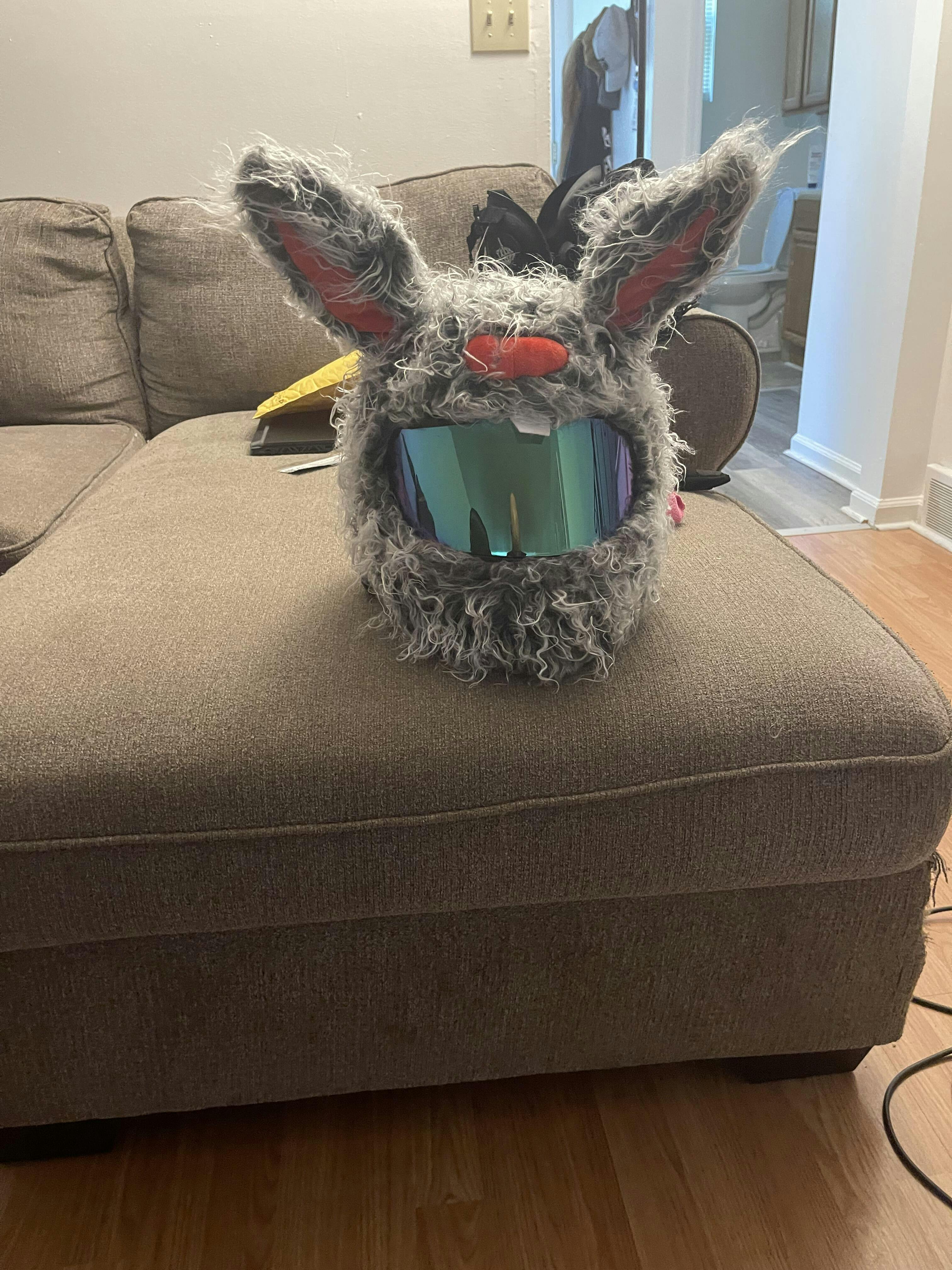 Motorcycle Helmet Cover - Evil Rabbit - Moto Loot