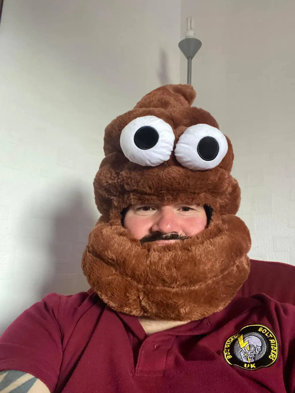 Motorcycle Helmet Cover - Poop Emoji - Moto Loot