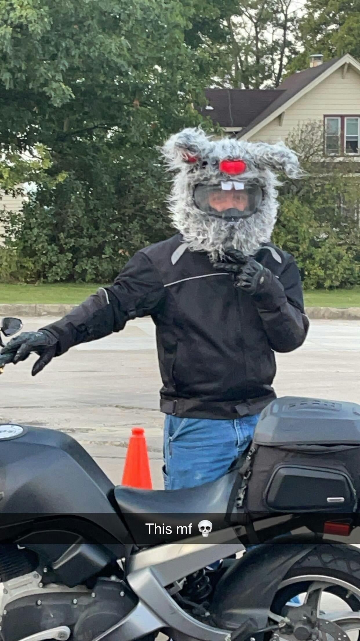 Motorcycle Helmet Cover - Evil Rabbit - Moto Loot