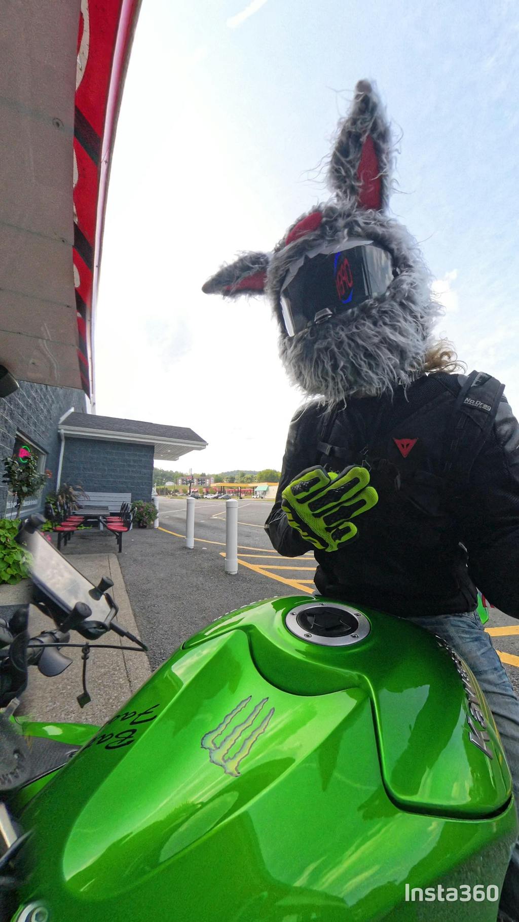 Motorcycle Helmet Cover - Evil Rabbit - Moto Loot