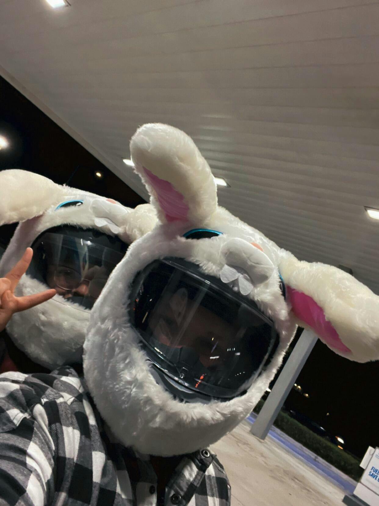 Motorcycle Helmet Cover - Bunny - Moto Loot