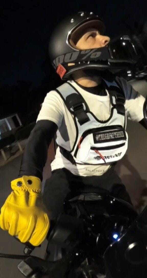 Insanely Reflective Motorcycle Chest Rig - Moto Loot