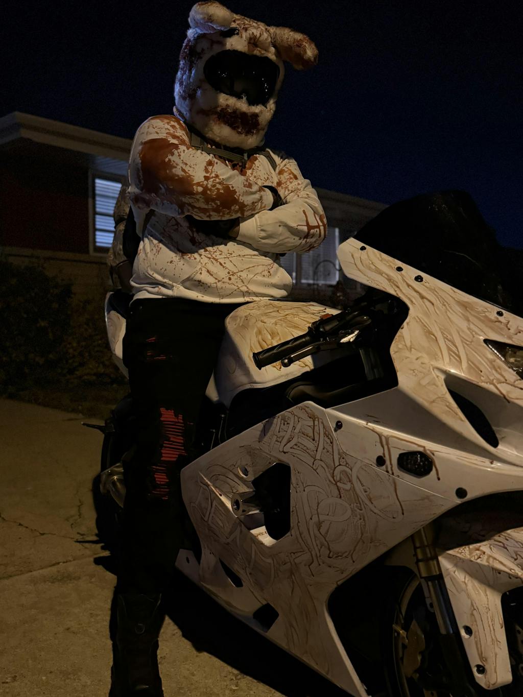 Motorcycle Helmet Cover - Bunny - Moto Loot