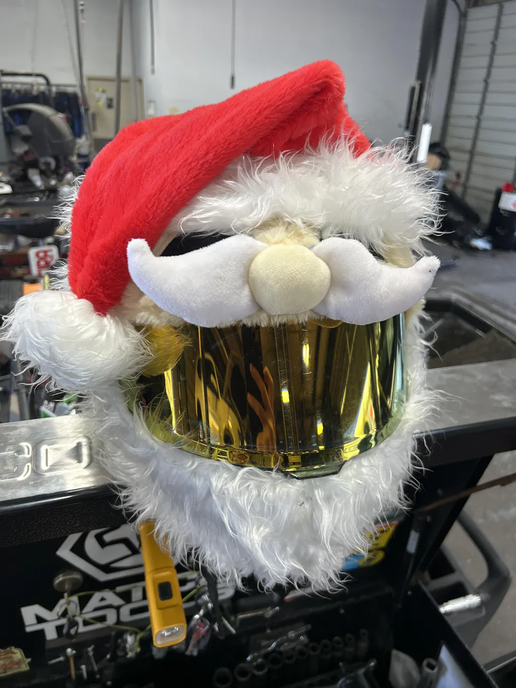 Motorcycle Helmet Cover - Santa - Moto Loot