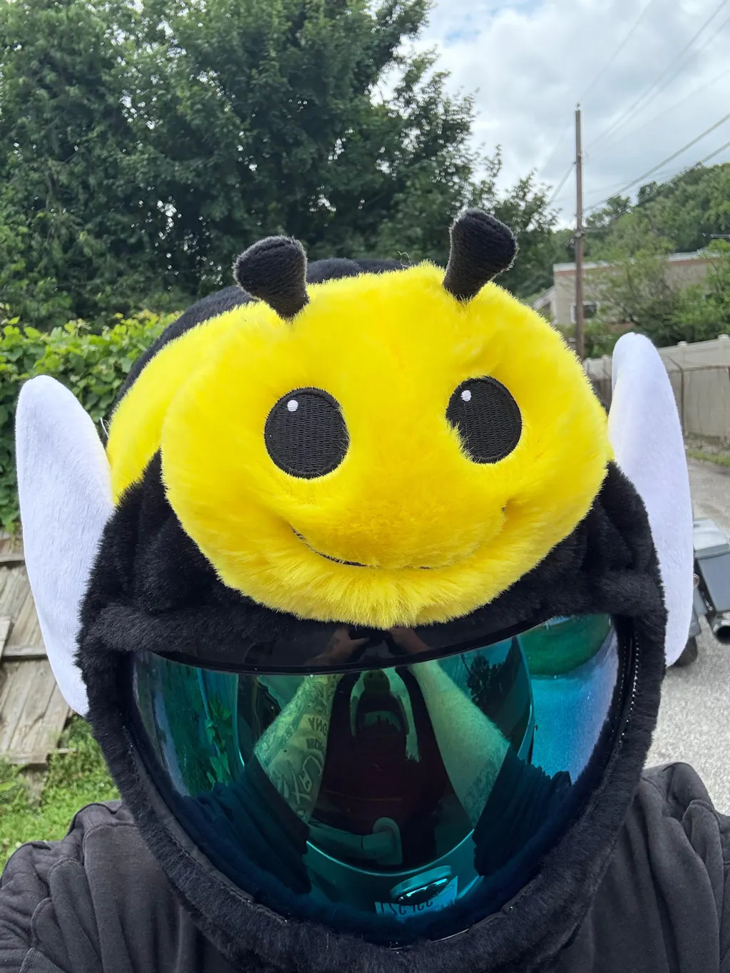 Motorcycle Helmet Cover - Bumble Bee - Moto Loot