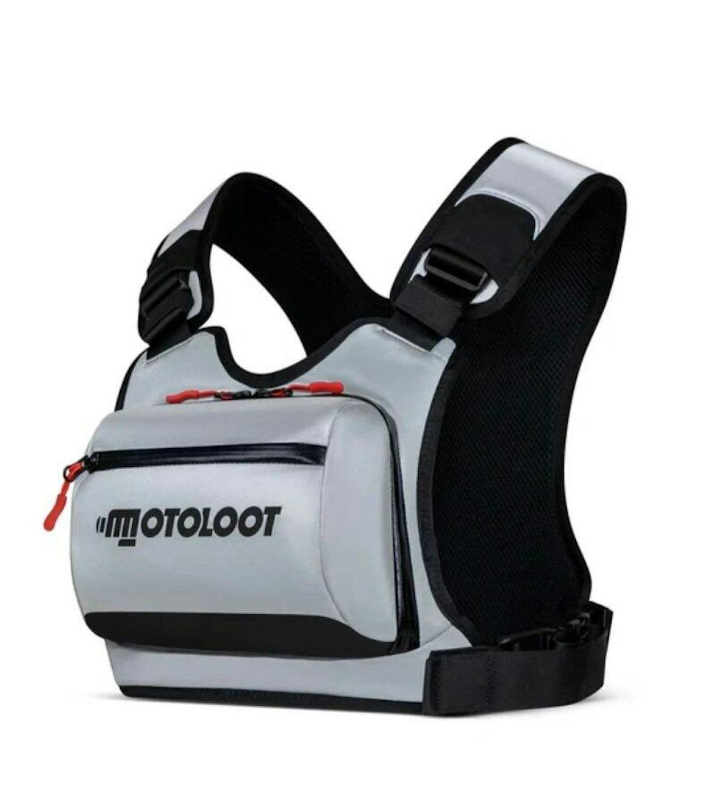 Insanely Reflective Motorcycle Chest Rig - Glowrider - Moto Loot