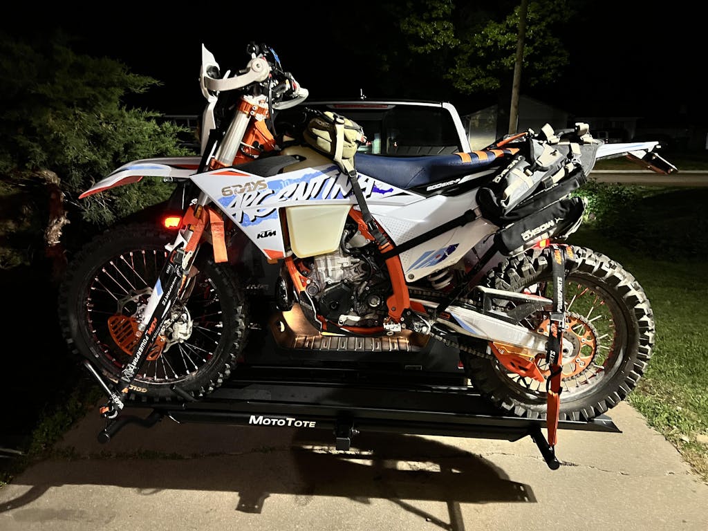 MotoTote m3 - Deluxe Motorcycle, Scooter & Dirt Bike Hitch Carrier