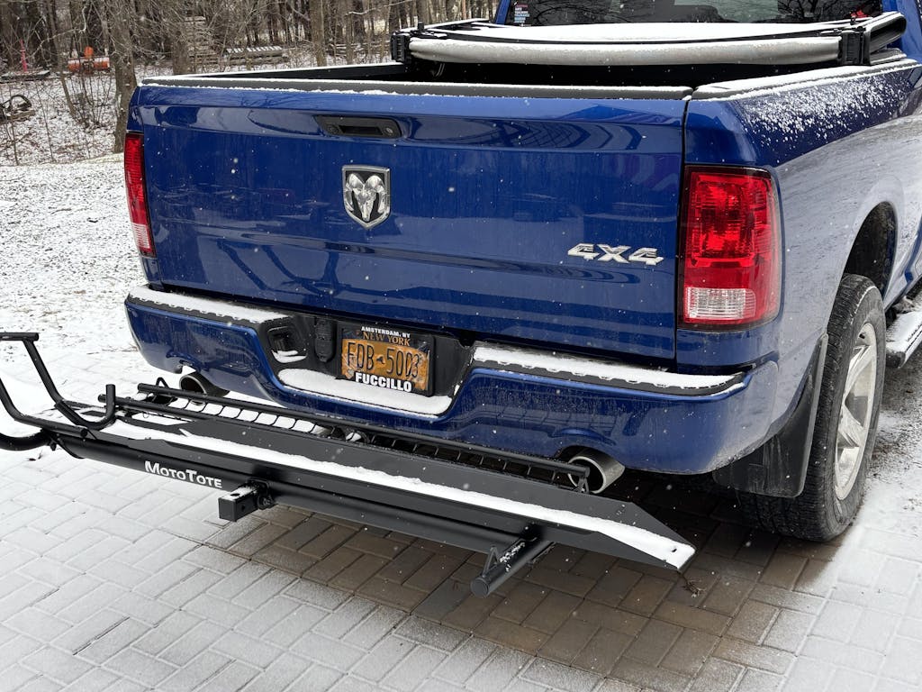 MotoTote m3 - Single Steel Motorcycle Hitch Carrier (500 lbs. Capacity)