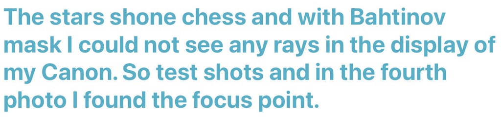 Easy Focus - Star Focus Filter - for Stars and Planetary Photography ...