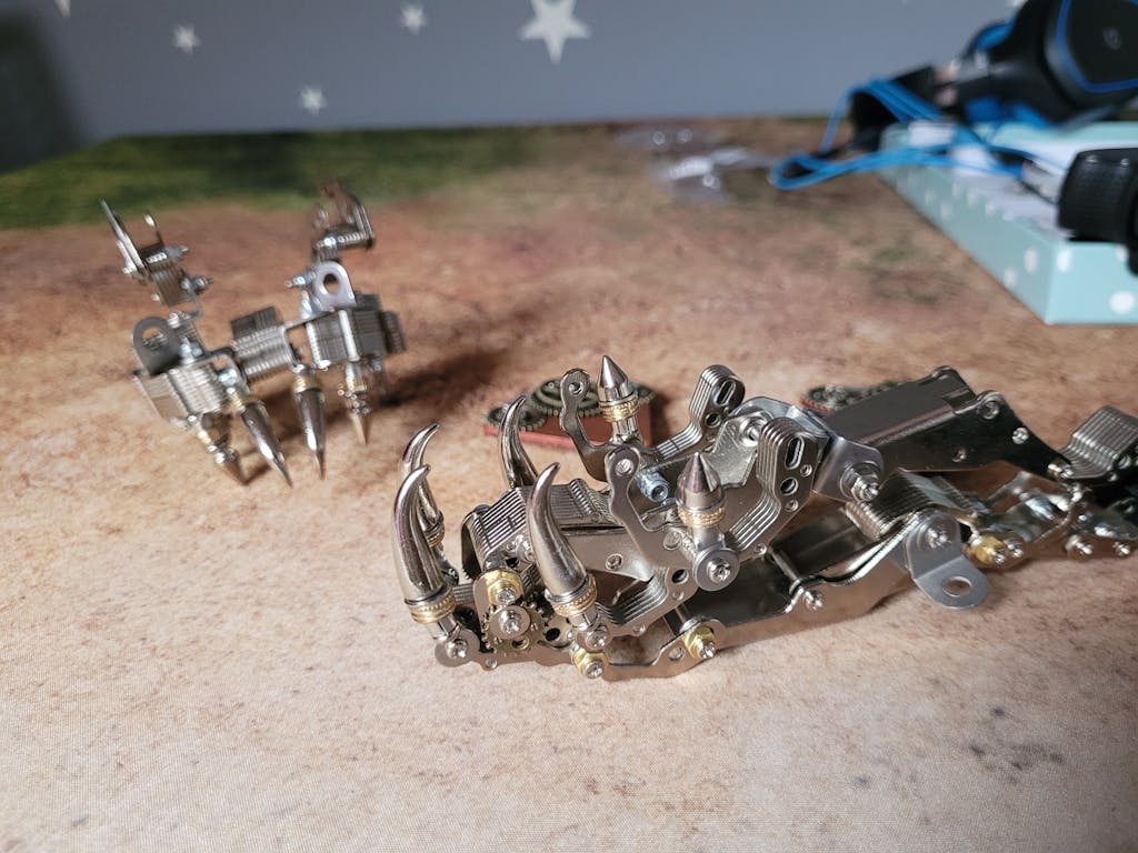 1064pcs+ Steampunk Deep-sea Anglerfish 3D Metal Ocean Model DIY Kit wi ...