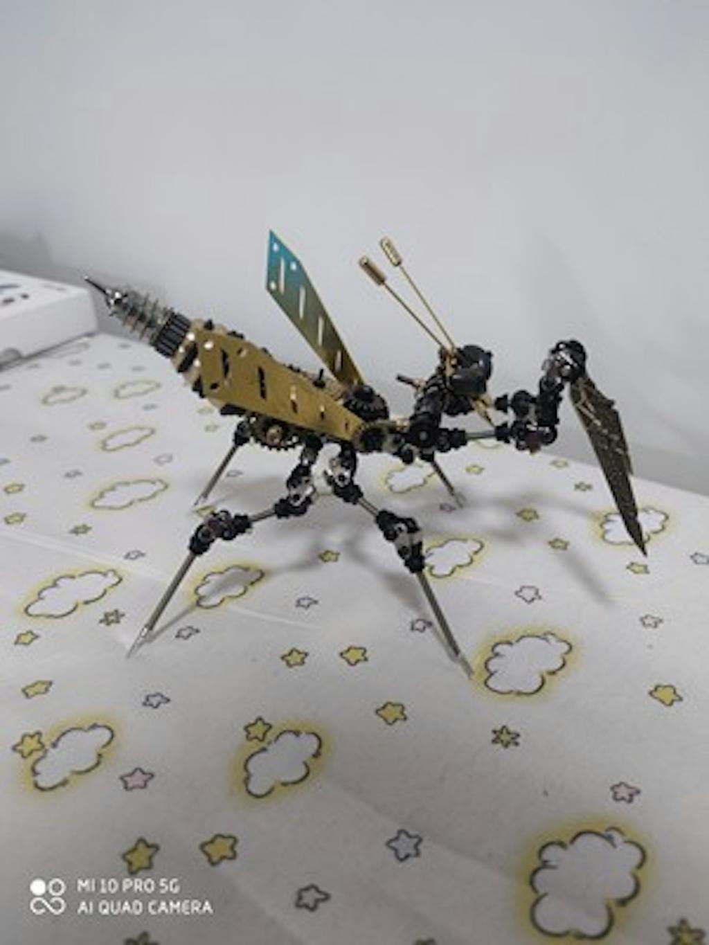 3D Metal Assembly DIY Mechanical Mantis Insect Model Puzzle kit