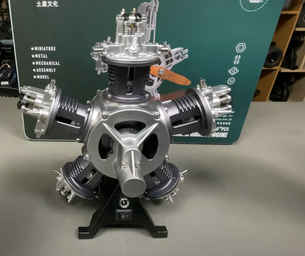 5 Cylinder Radial Steam Engine KIT That Runs - The Build | MOYUSTORE