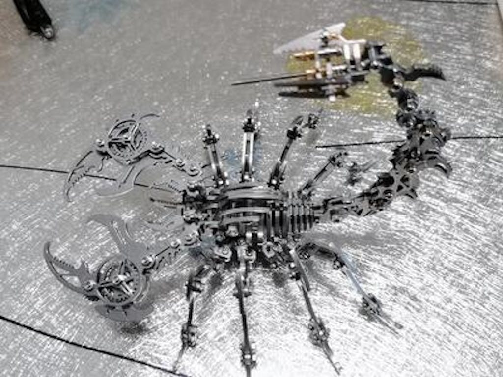 Red 3D Metal Puzzle Scorpion DIY Model Kit for Adults | IN Stock ...