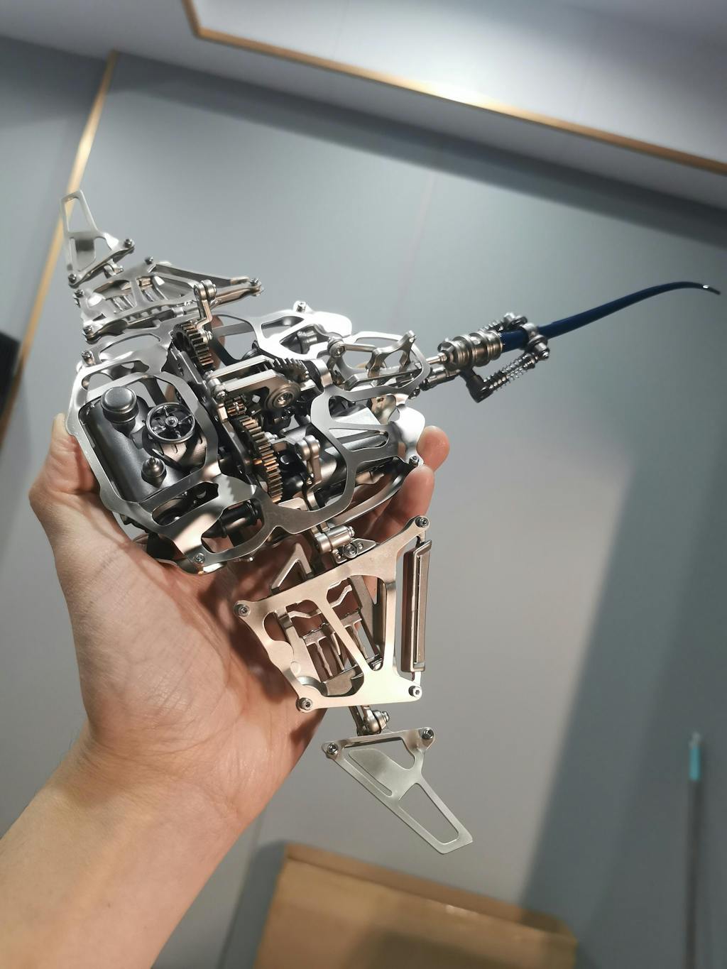 Build Mechanical Mobula Manta Ray Kinetic Sculpture kits Metal Automat