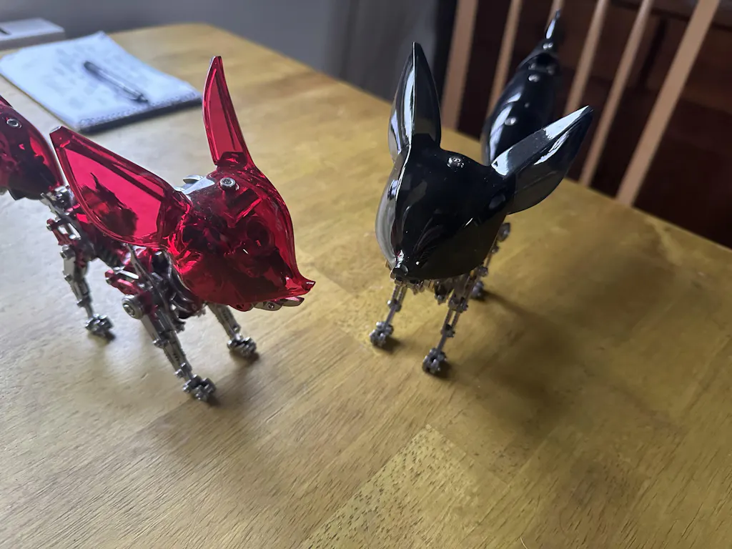 DIY Linglong Fox Hanfei 3D Assembly Mechanical Model Creative Toy Set