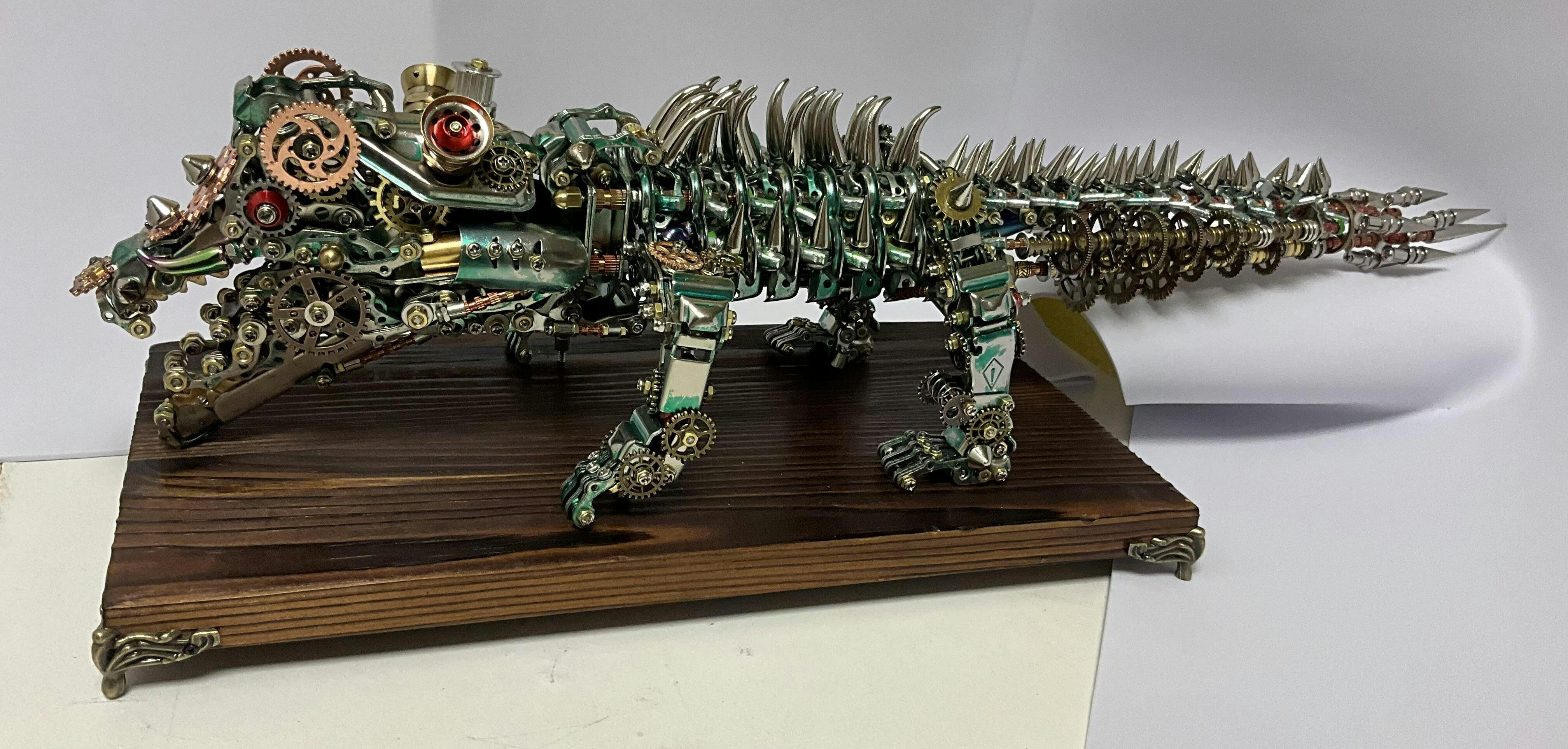 Crocodile 3D DIY Mechanical Metal Assembly Model (1500+PCS)