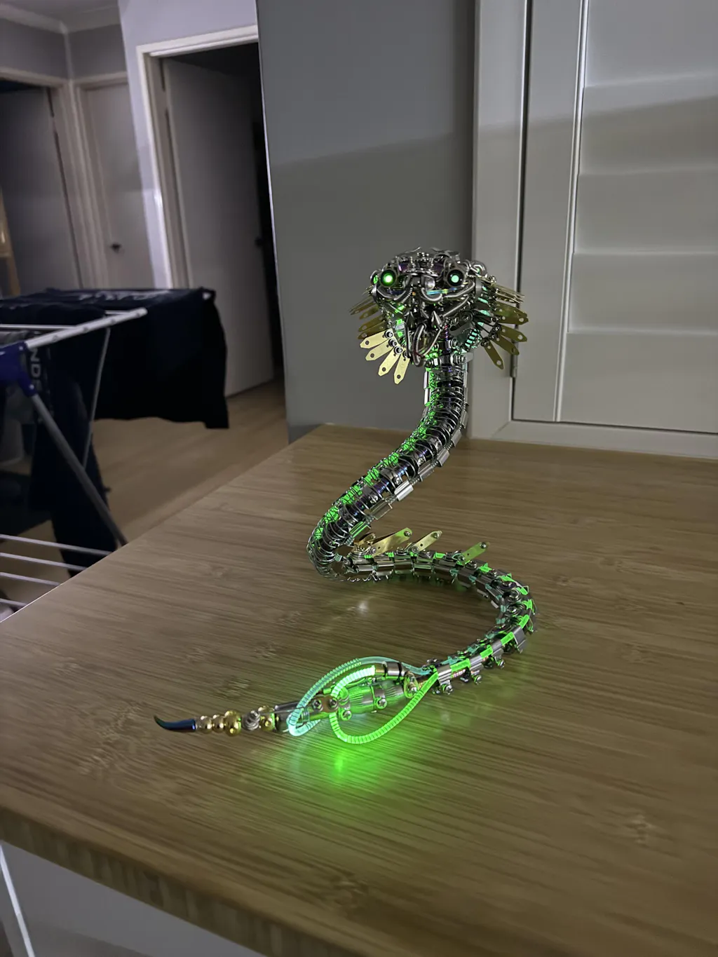 Legendary Serpent: Mechanical Snake 3D Metal Model Kit 500pcs