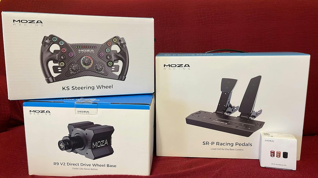 MOZA R9 V3 + KS Steering Wheel Bundle – 9Nm Direct Drive for GT & Open ...