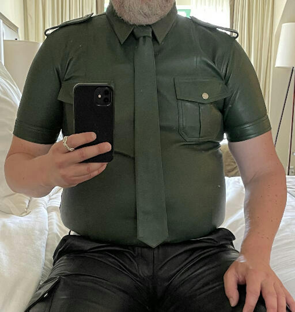 Dark Green Leather Shirt by Mr Riegillio – MR. Riegillio