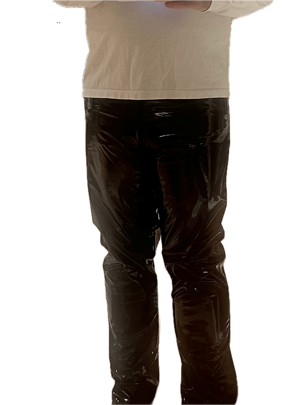 Black PVC Pants - Thru Zip by MR. Riegillio