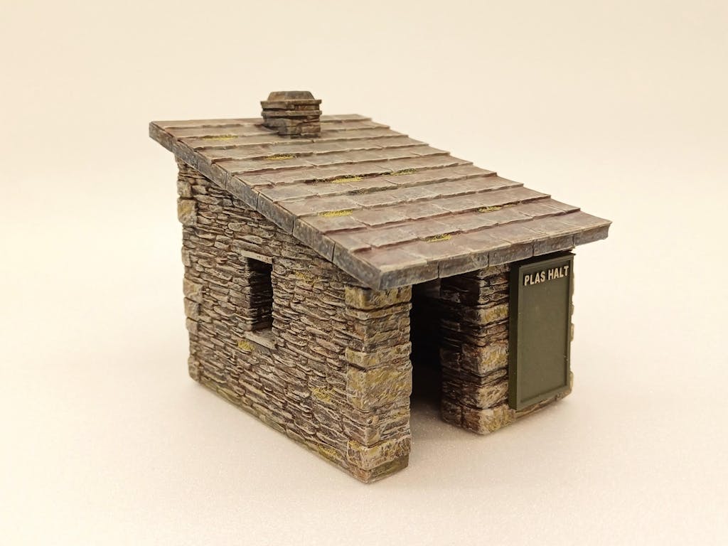 Stone Passenger Halt Building for OO9 5.5mm O16.5 narrow gauge railways ...