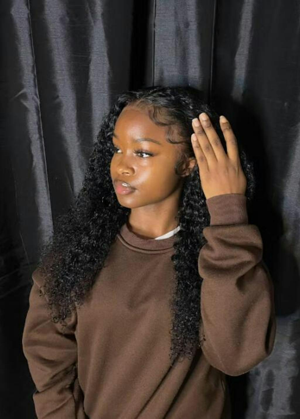 Type 4C Edges Hairline Wig Transparent 13x4 5X5 Lace Front Wig Kinky C ...